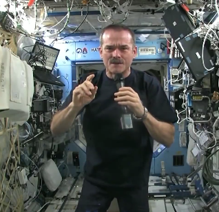 Astronaut Chris Hadfield Performs a Science Experiment on the ISS | Witnify